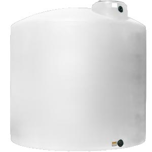 Vertical Bulk Water Tank - Flat Bottom - White